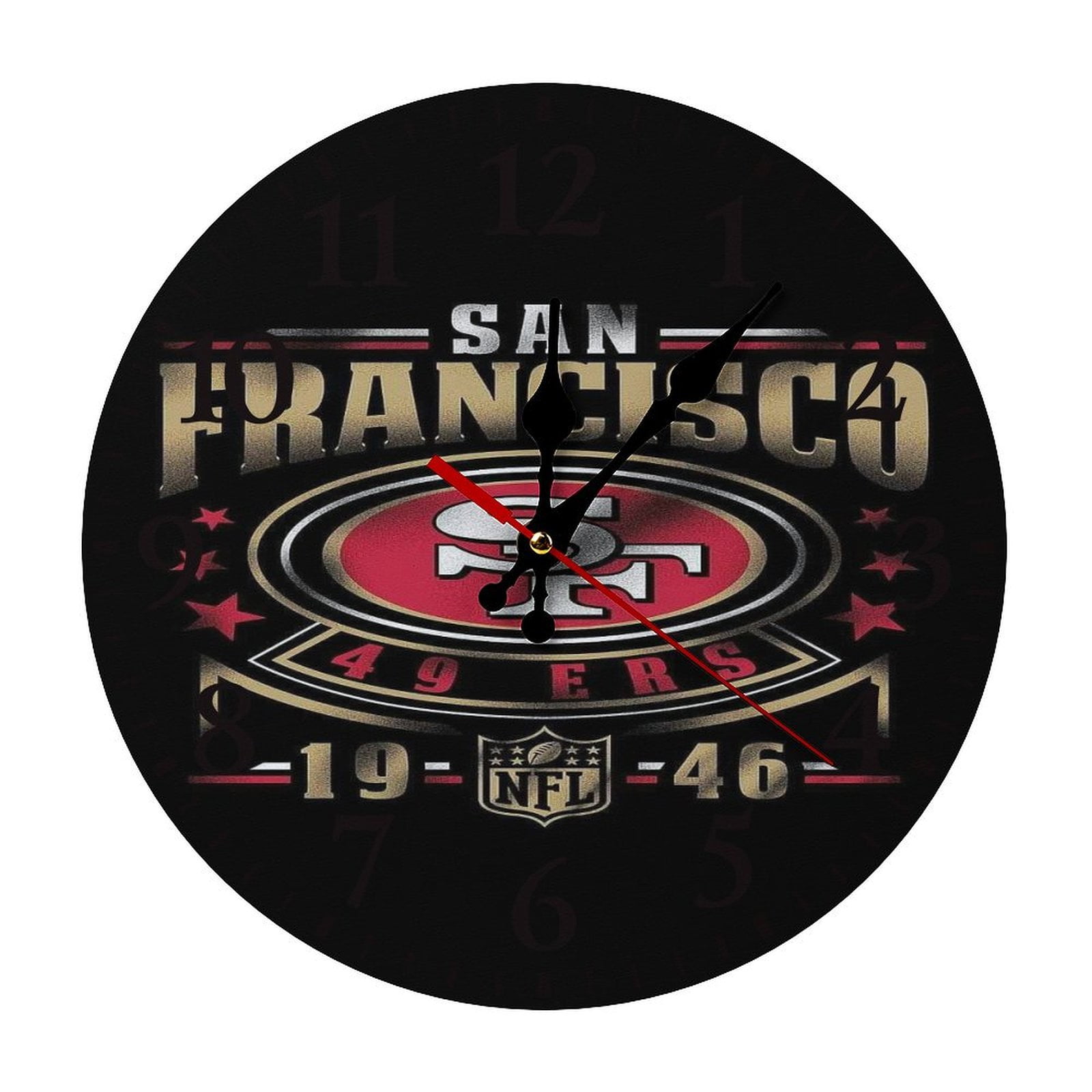 American Football Team (304) Wall Clock Modern Design Clocks Wall ...
