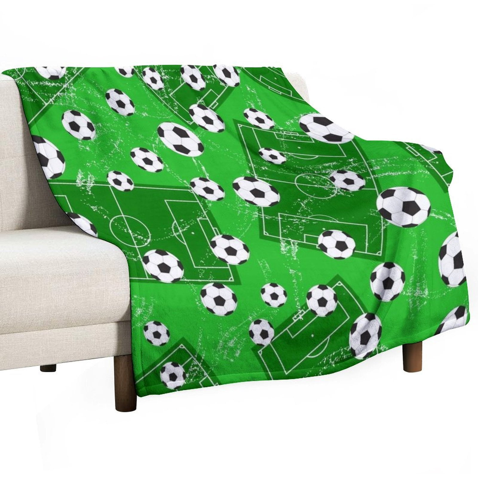 American Football Team Field Flannel Blanket Lightweight Blanket for ...