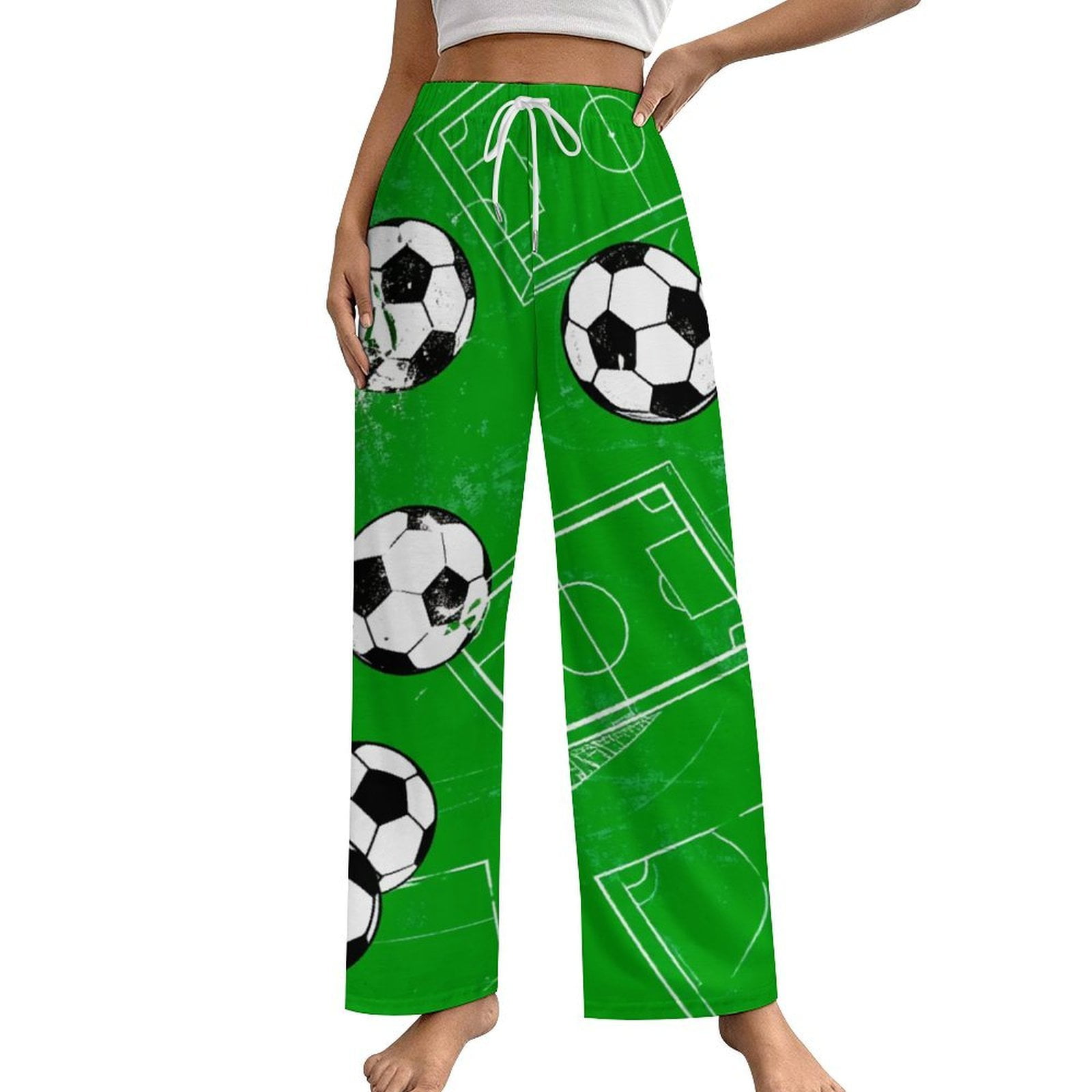 American Football Team Field Pajamas For Women Loose Retro Night Pajama ...
