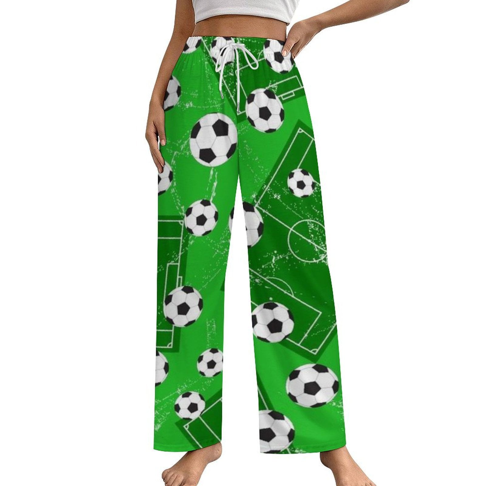 American Football Team Field Pajamas For Women Loose Retro Night Pajama ...