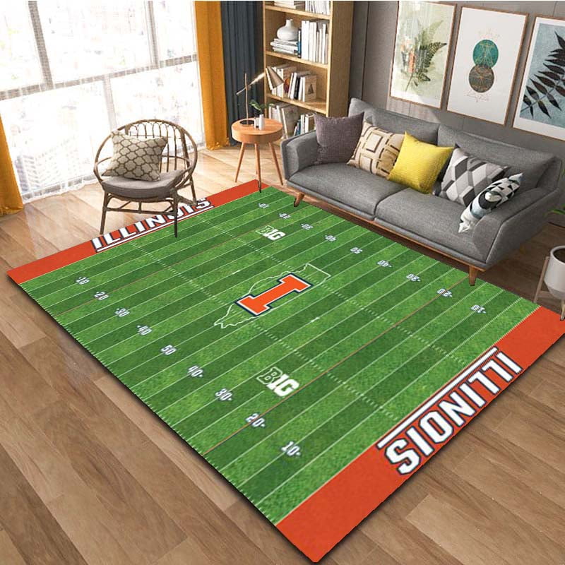 American Football Team Field Rugby Sport Area Rugs for Living Room ...