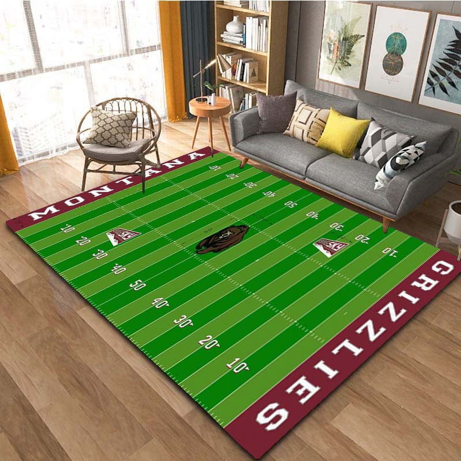 American Football Team Field Rugby Sport Area Rugs for Living Room ...