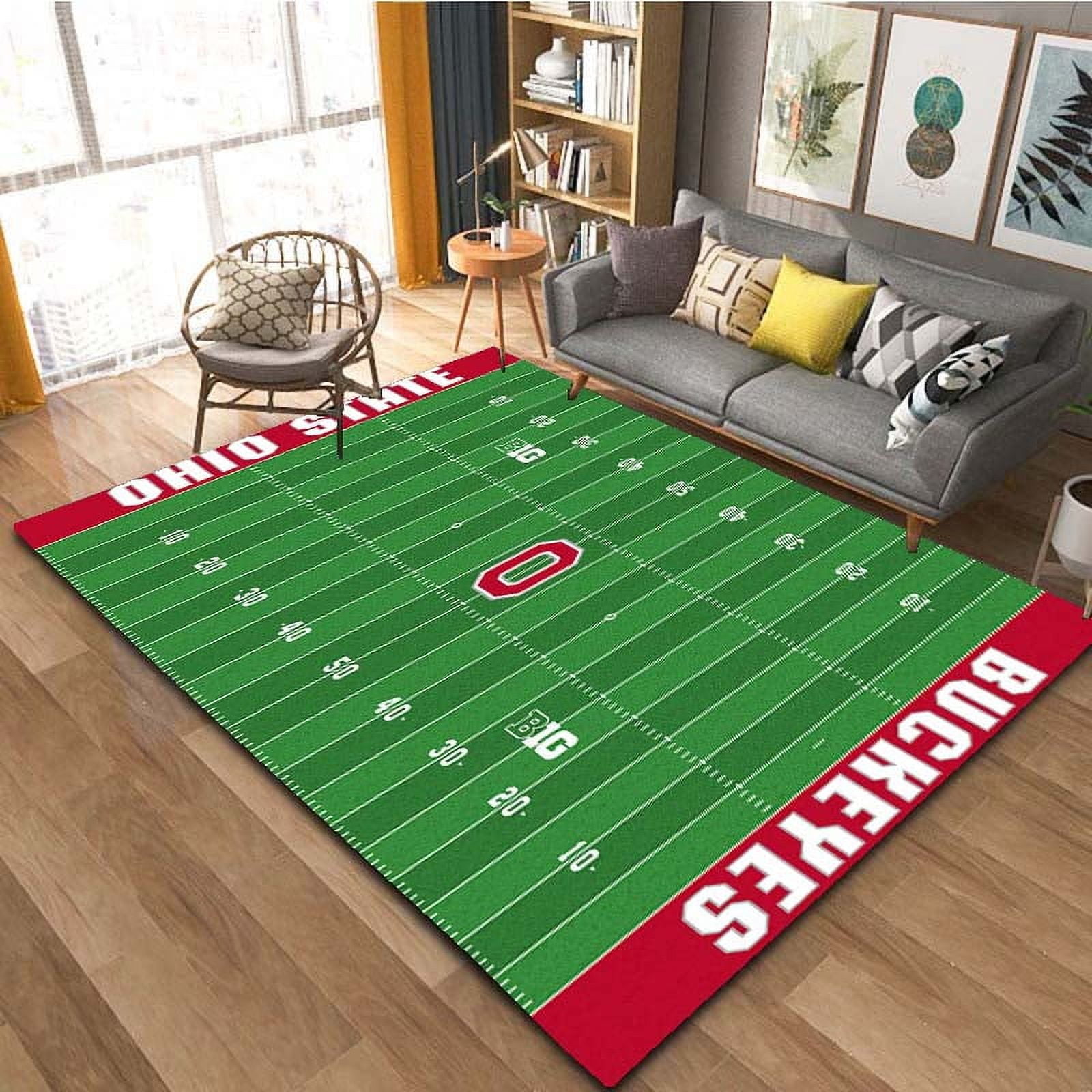 American Football Team Field Rugby Sport Area Rugs for Living Room ...
