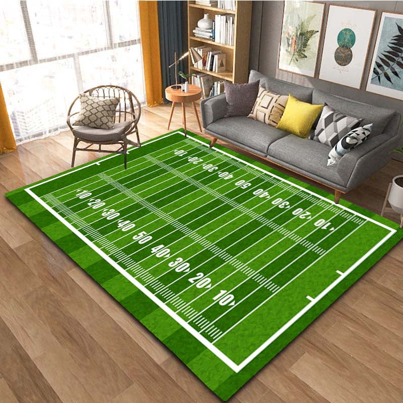 American Football Team Field Rugby Sport Area Rugs for Living Room ...