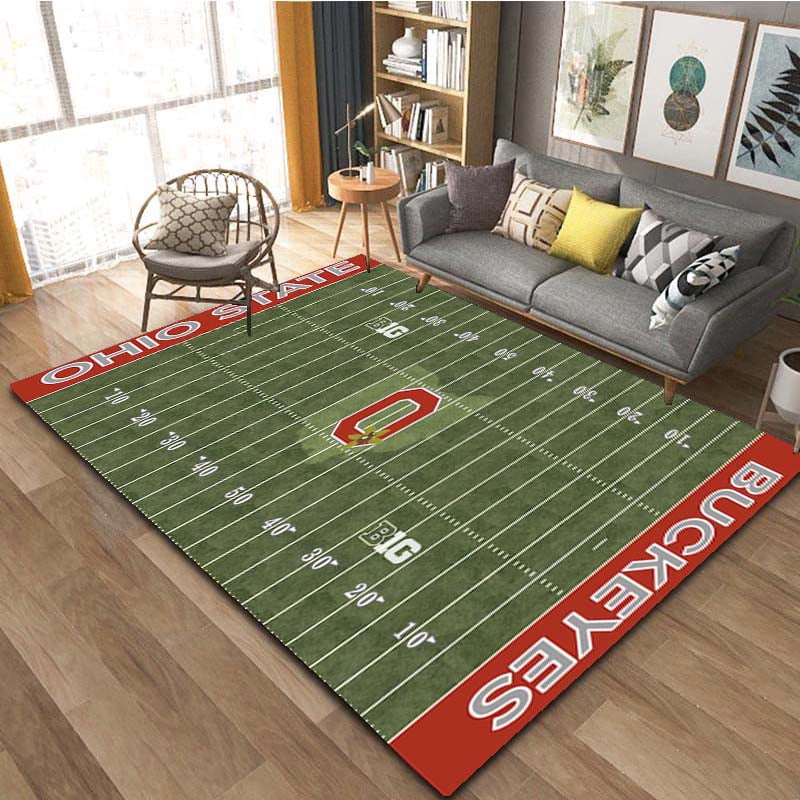 American Football Team Field Rugby Sport Area Rugs for Living Room ...