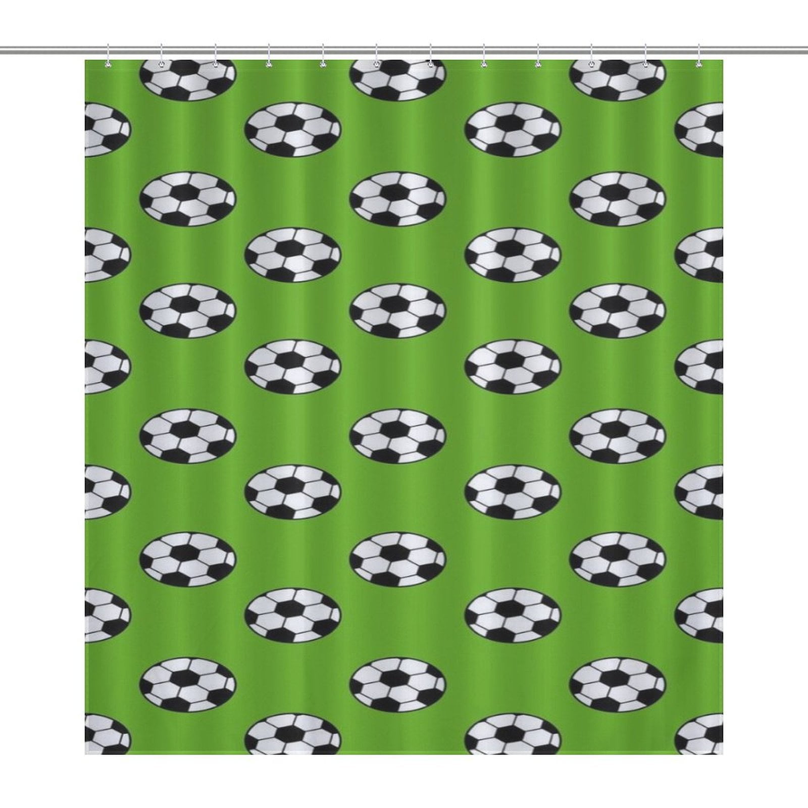 American Football Team Field Shower Curtain Ornament Bathroom Curtains ...