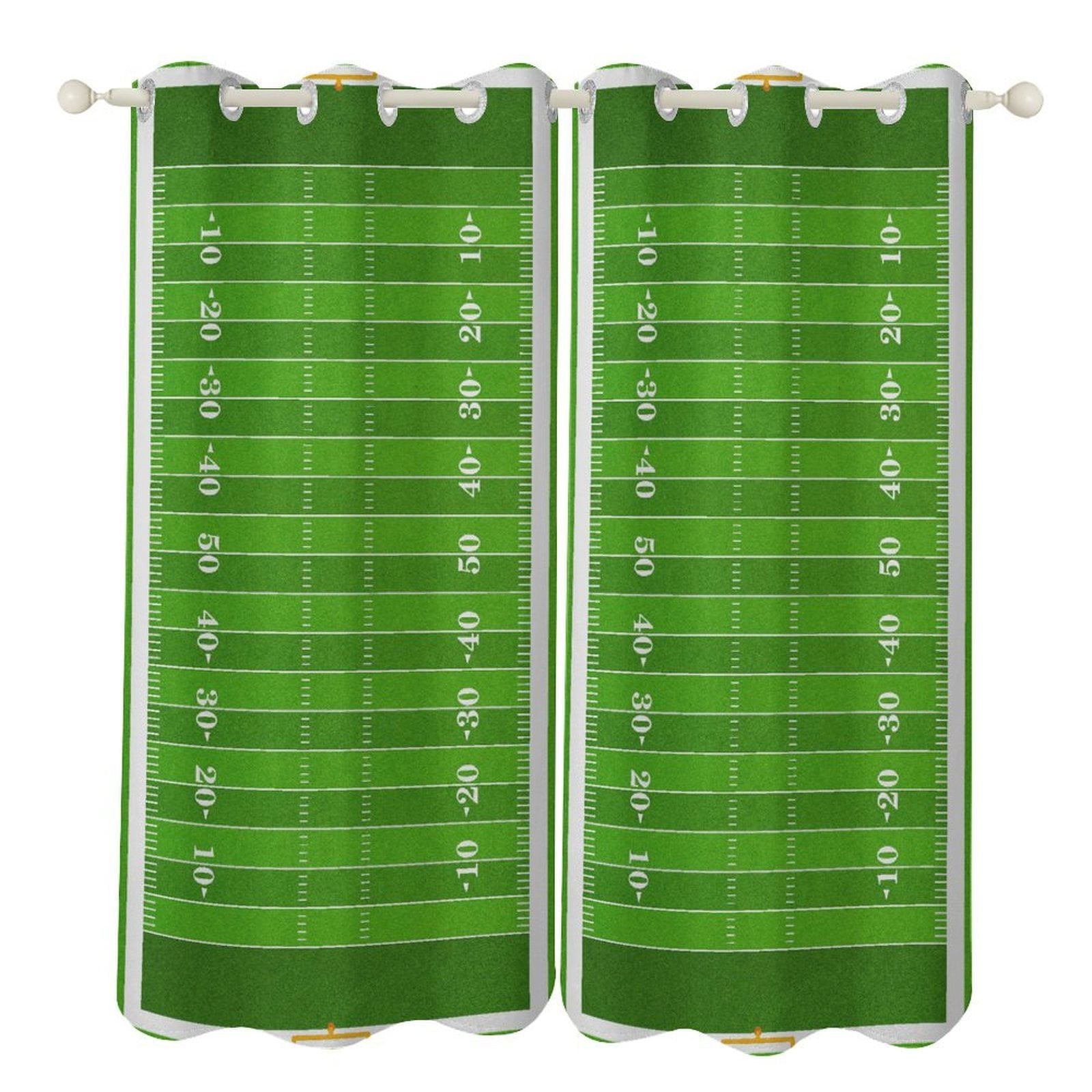 American Football Team Field Window Blackout Curtain 3d Printed ...