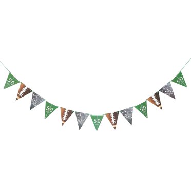 NUOLUX American Football Theme Pennant Decorative Banner Set Football ...