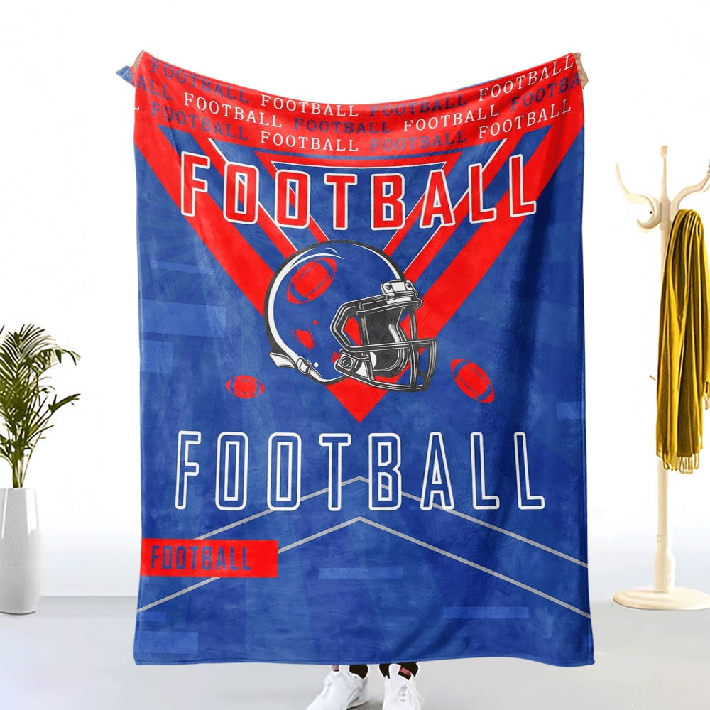 American Football Themed Flannel Blanket Winter Thick Warm Home Sofa ...
