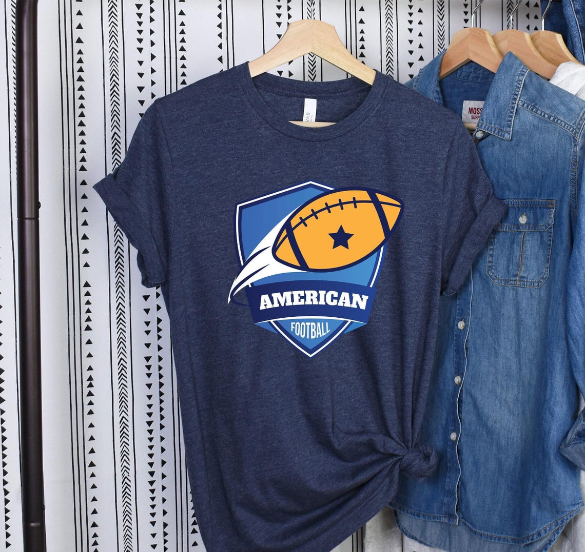 American Football Tshirt, Football Shirt, Football Season Tee, Football ...