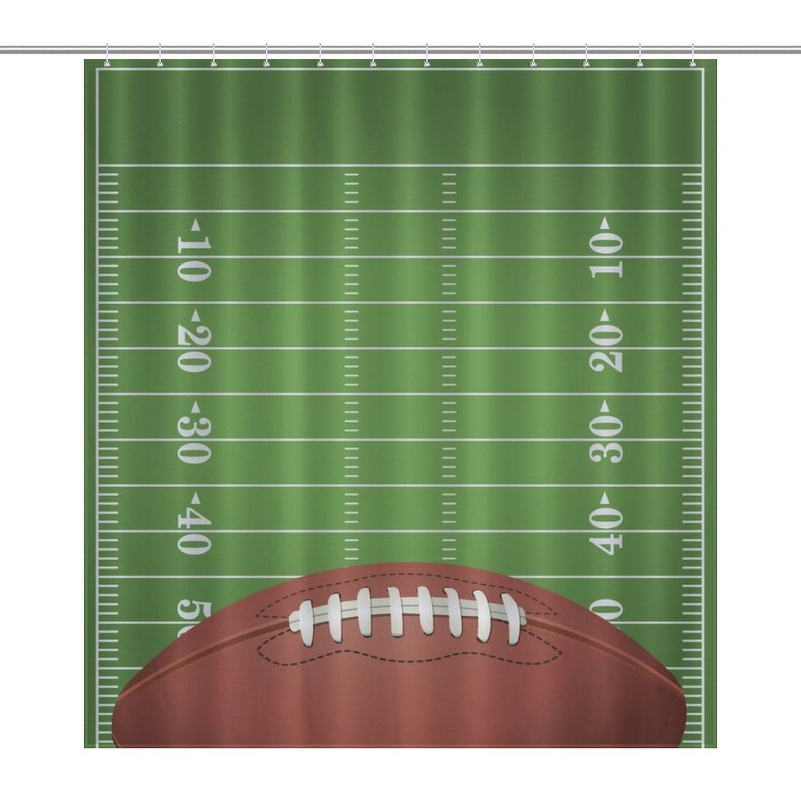 American Football on Field Shower Curtain Bathroom Curtains Waterproof ...