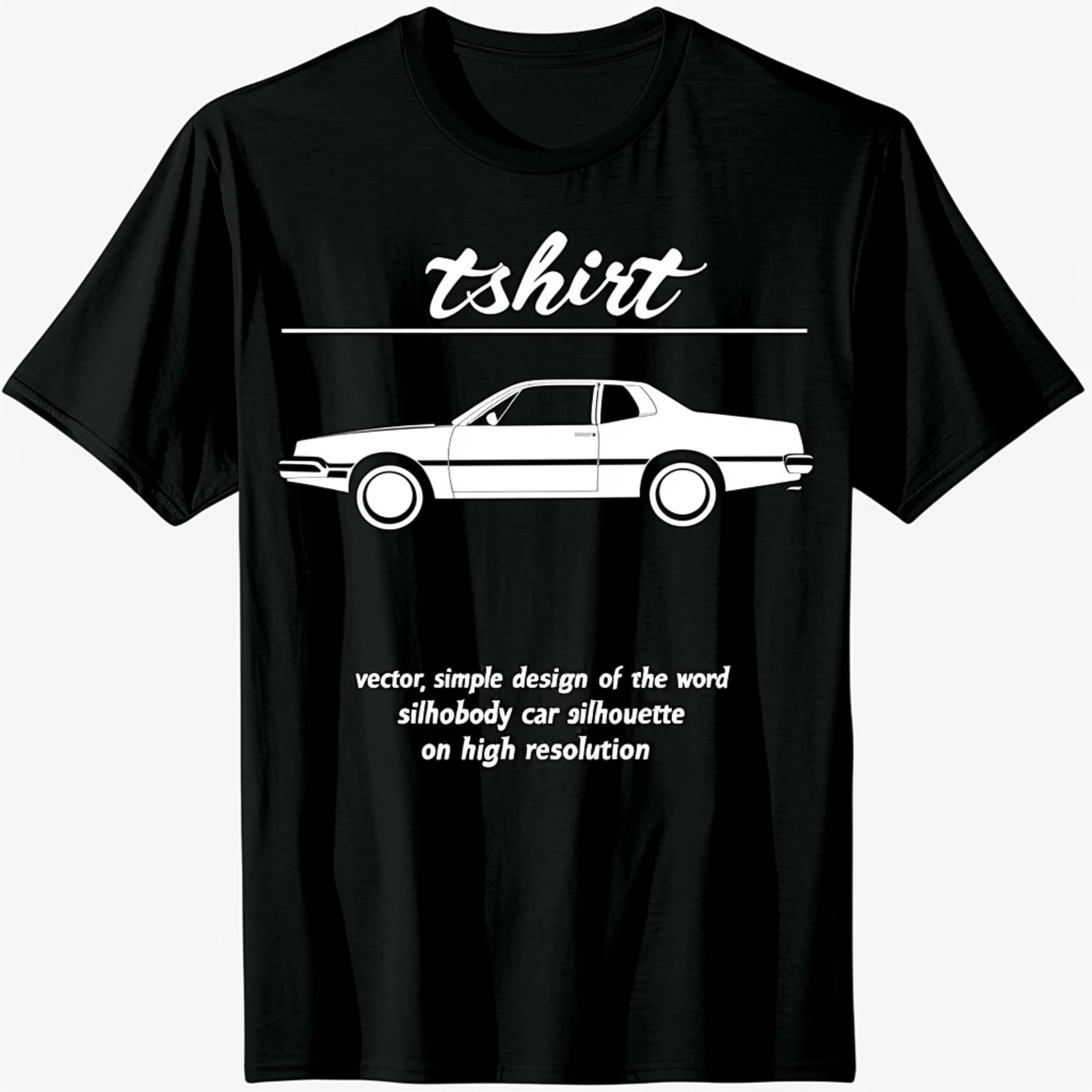 American Foxbody Car Silhouette Black Tshirt With Fox Body Word Perfect For Car Enthusiasts