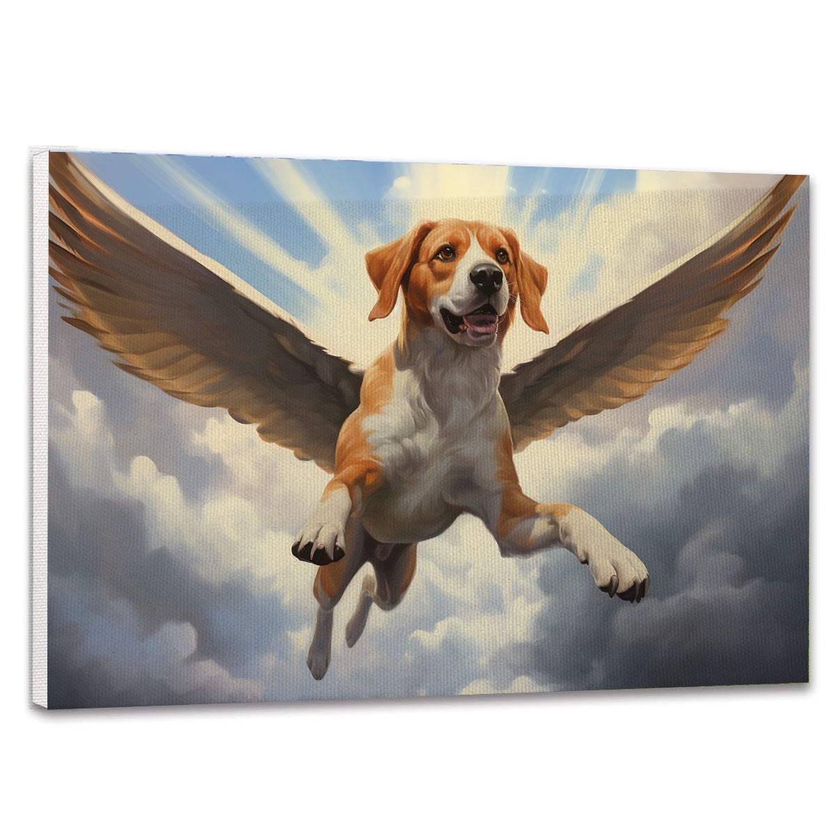 American Foxhound Dog Memorial Gifts - Waiting At The Door Canvas - Dog ...