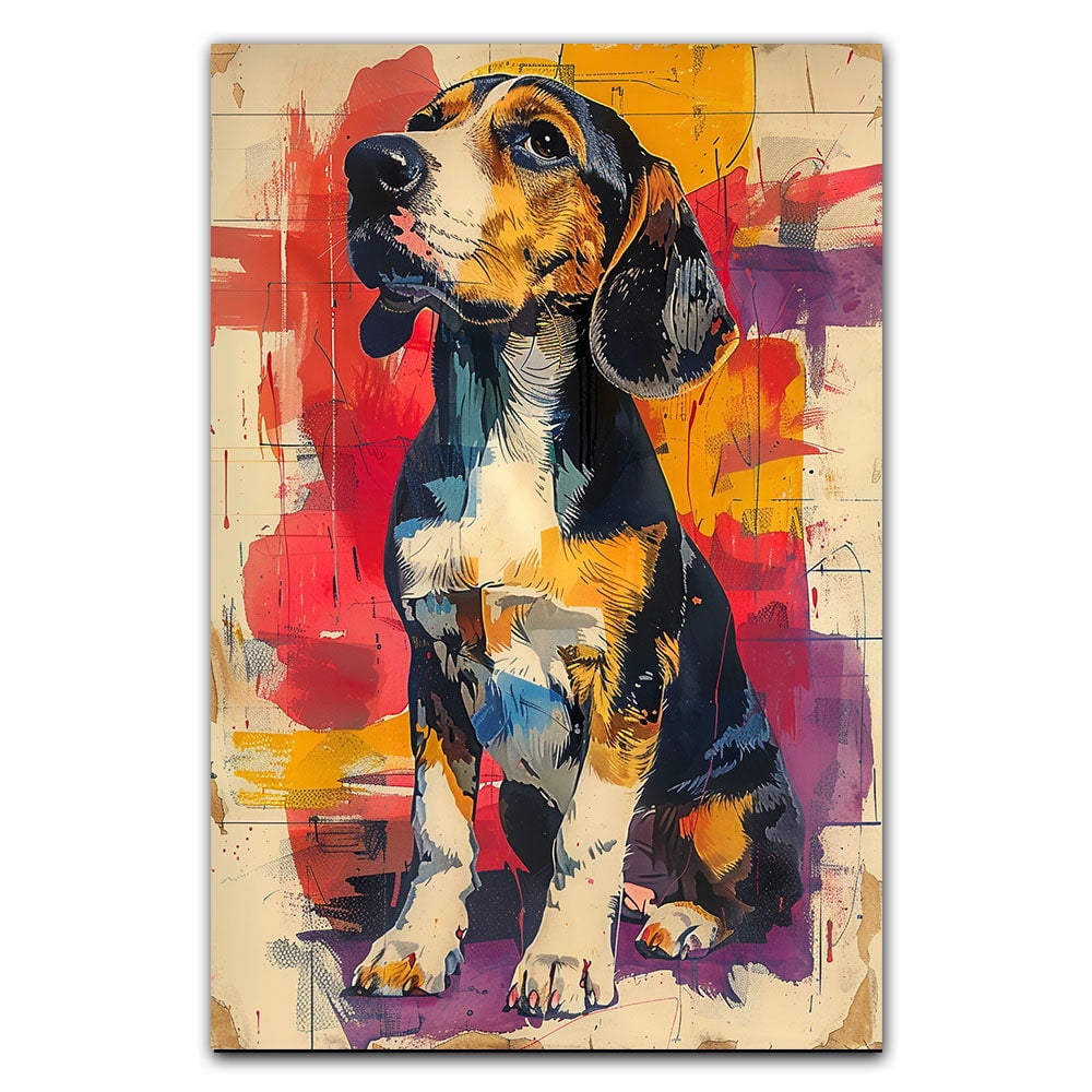 American Foxhound Dog Wall Art American Foxhound Picture Poster Print ...
