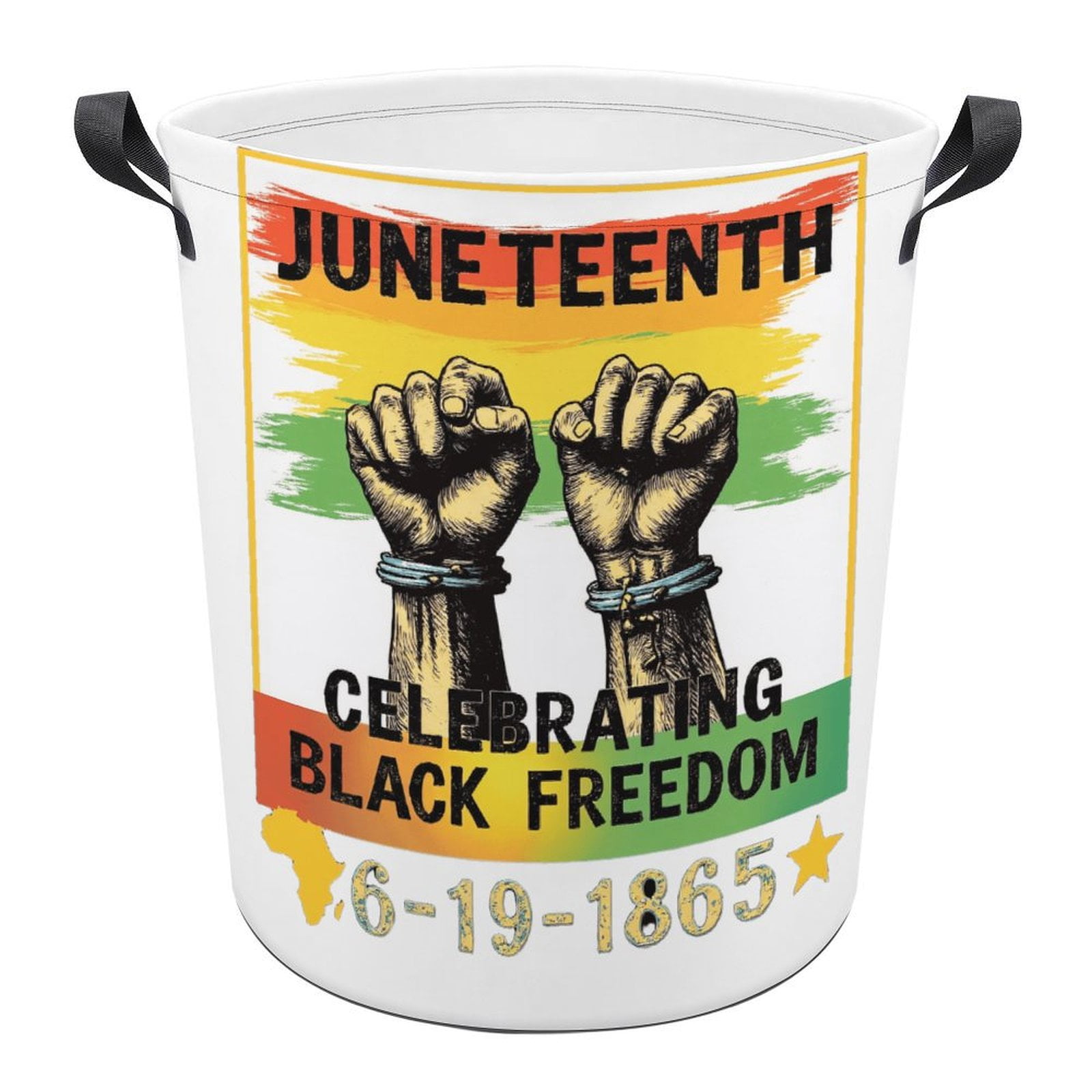 American Freedom Independence Print Foldable Laundry Basket for Clothes ...