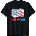 American Funny 4th of July Beer Patriotic USA Flag T-Shirt - Walmart.com
