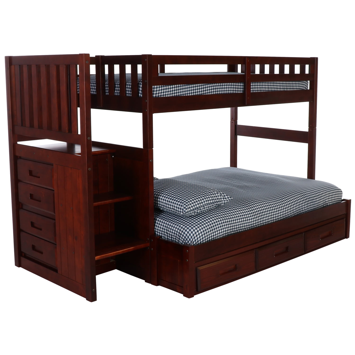 American Furniture Classics Model 2814-TF-K3-KD, Solid Pine Mission ...