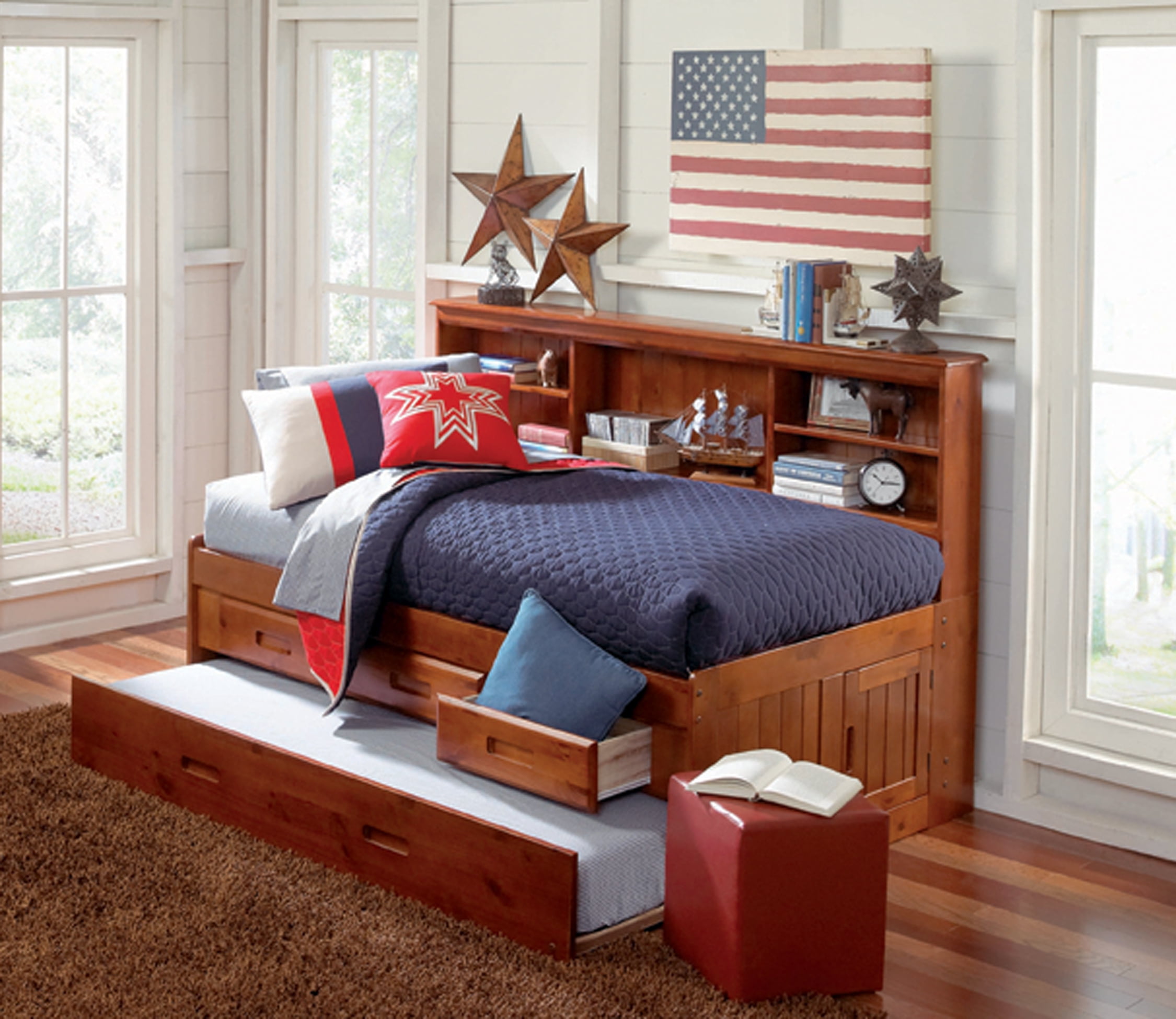 American Furniture Classics Model 2822-K3, Solid Pine Twin Daybed with ...