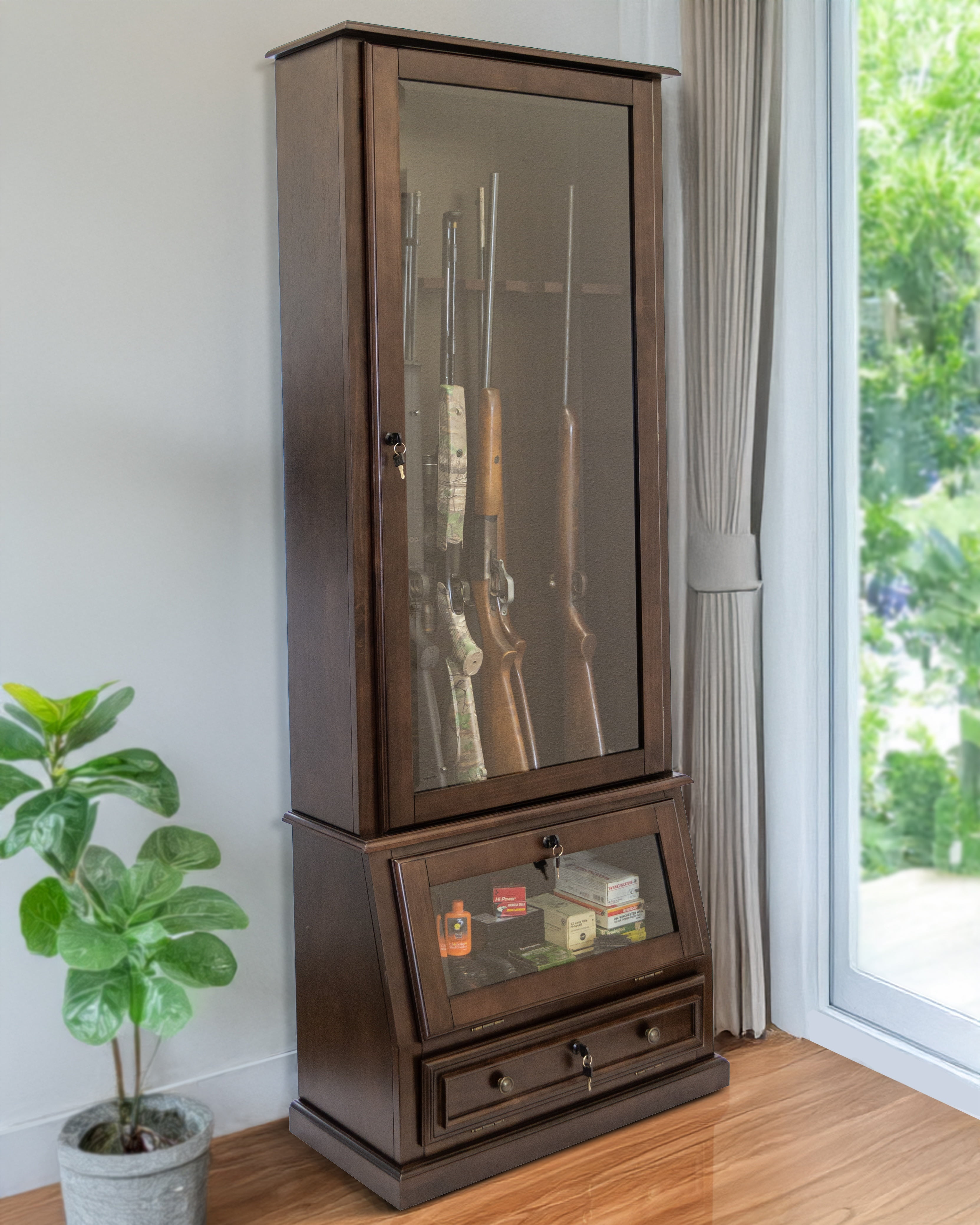 American Furniture Classics Model 858, 12 Gun Slanted Base Cabinet ...