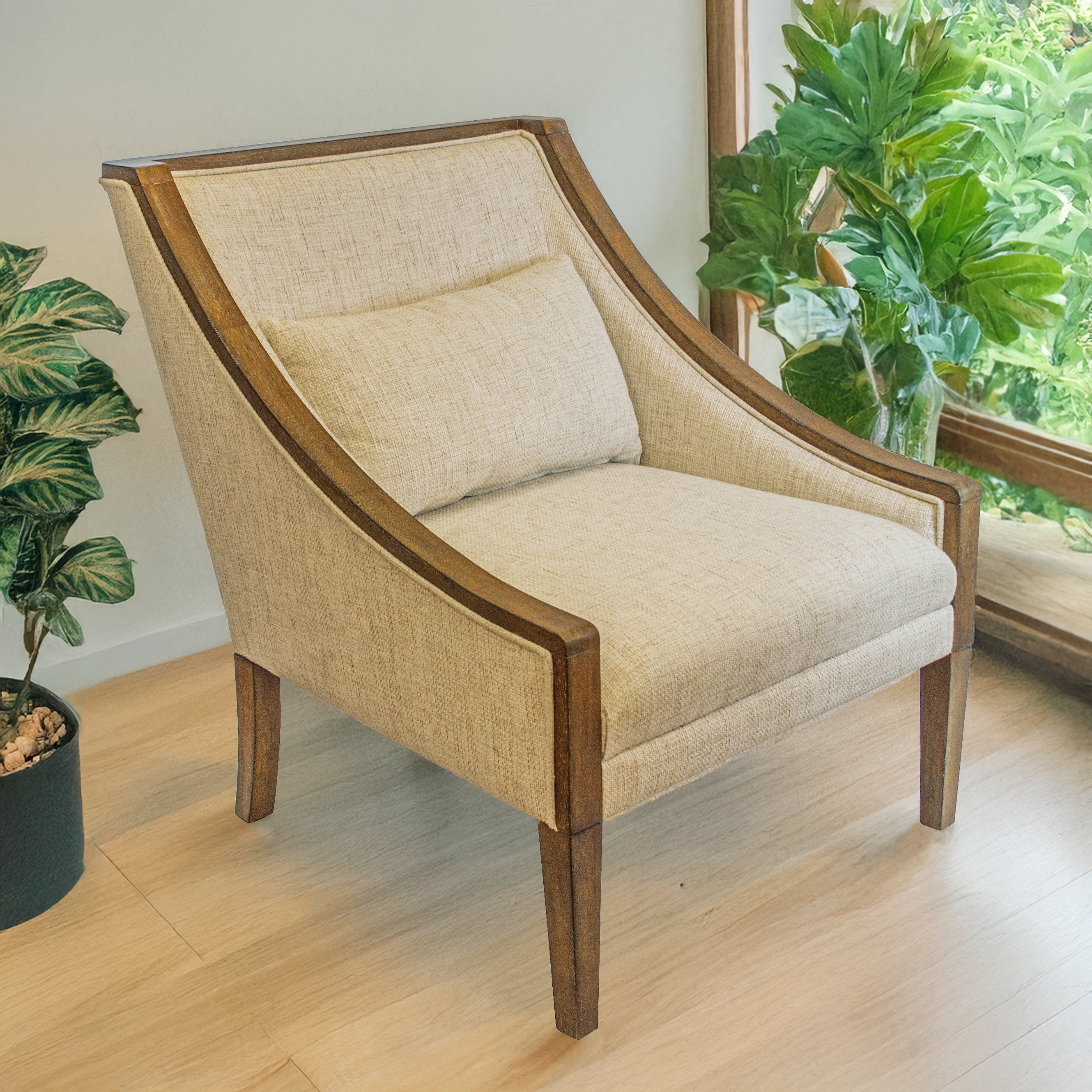 OS Home Occasional Side Accent Chair Model DS305 Desert Ivory - Walmart.com