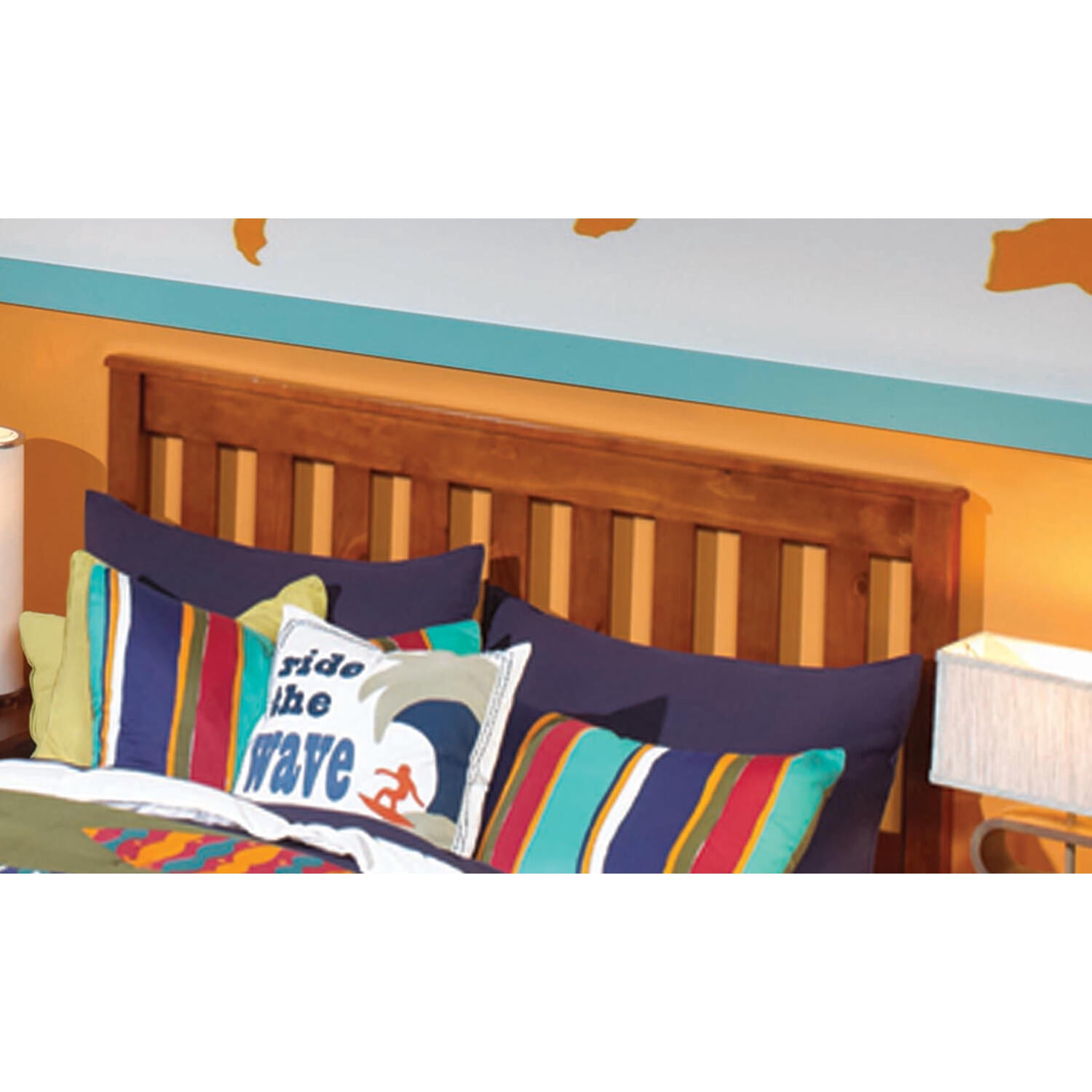 American Furniture Classics Queen Flat Headboard, Merlot Finish ...