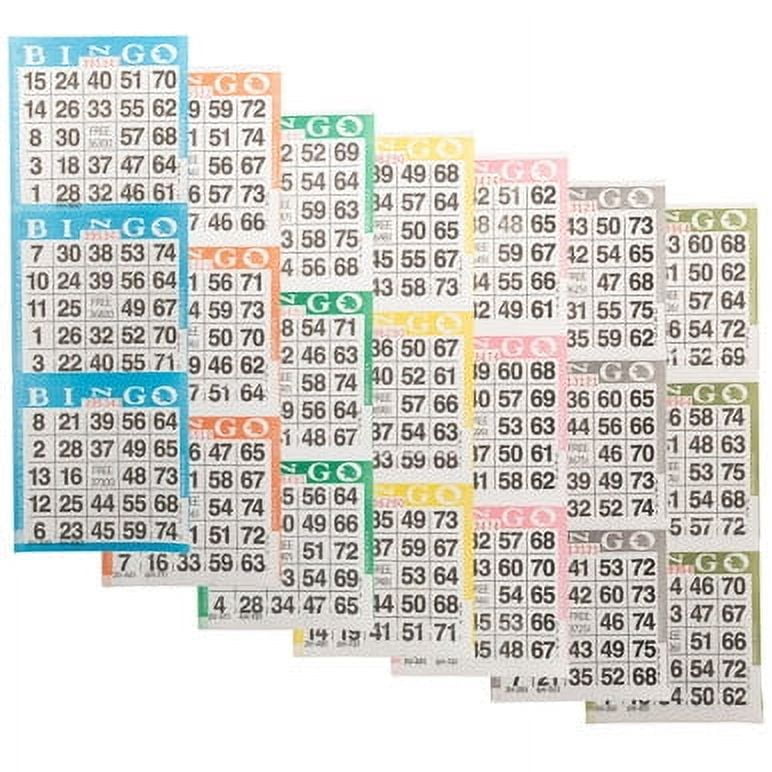 American Games Bulk Daubers Bingo Paper Game Cards - 3 cards per sheet ...