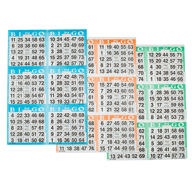 Bingo Game Paper Sheets