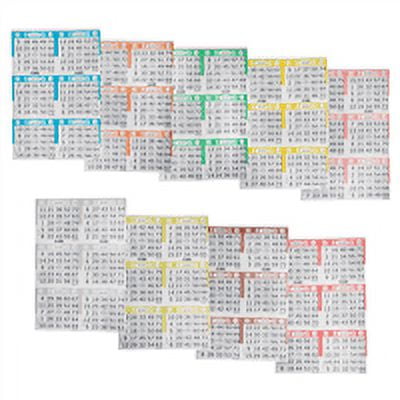 American Games Bulk Disposable Bingo Paper Game Cards - 6 cards - 9 ...