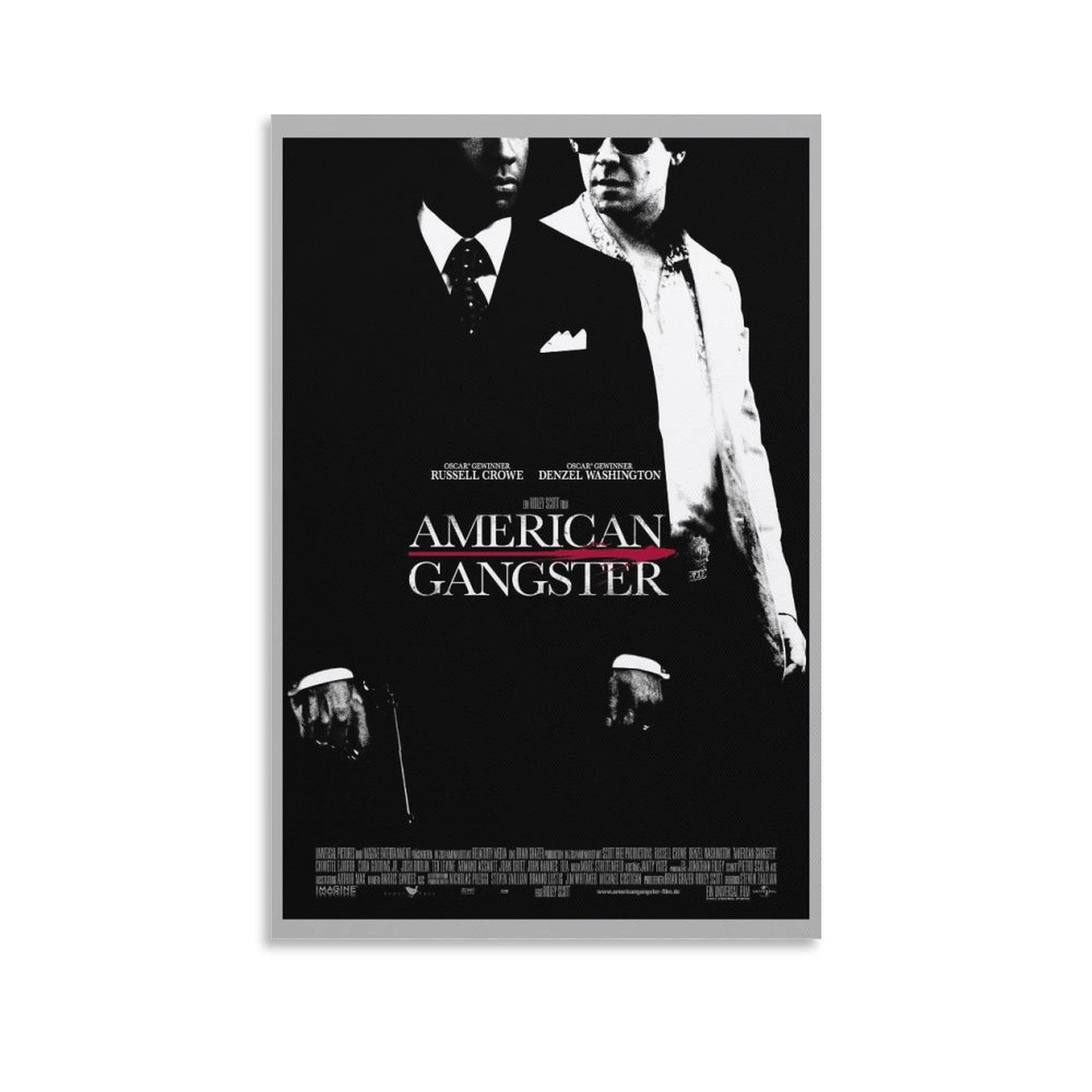 American Gangster Classic Movie Poster Painting On Canvas Wall Art ...