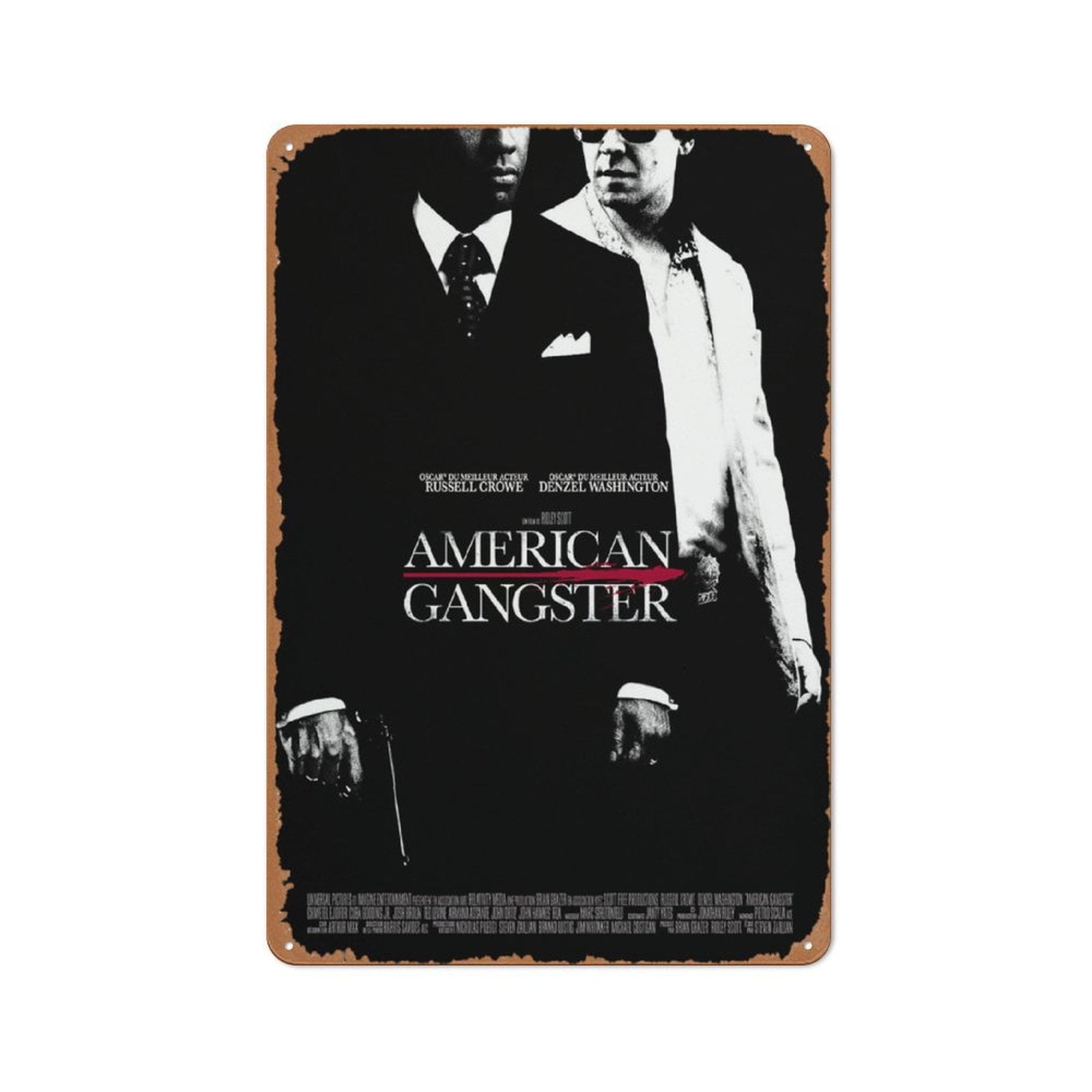 American Gangster Movie Poster Retro Metal Sign Vintage Tin Sign for ...