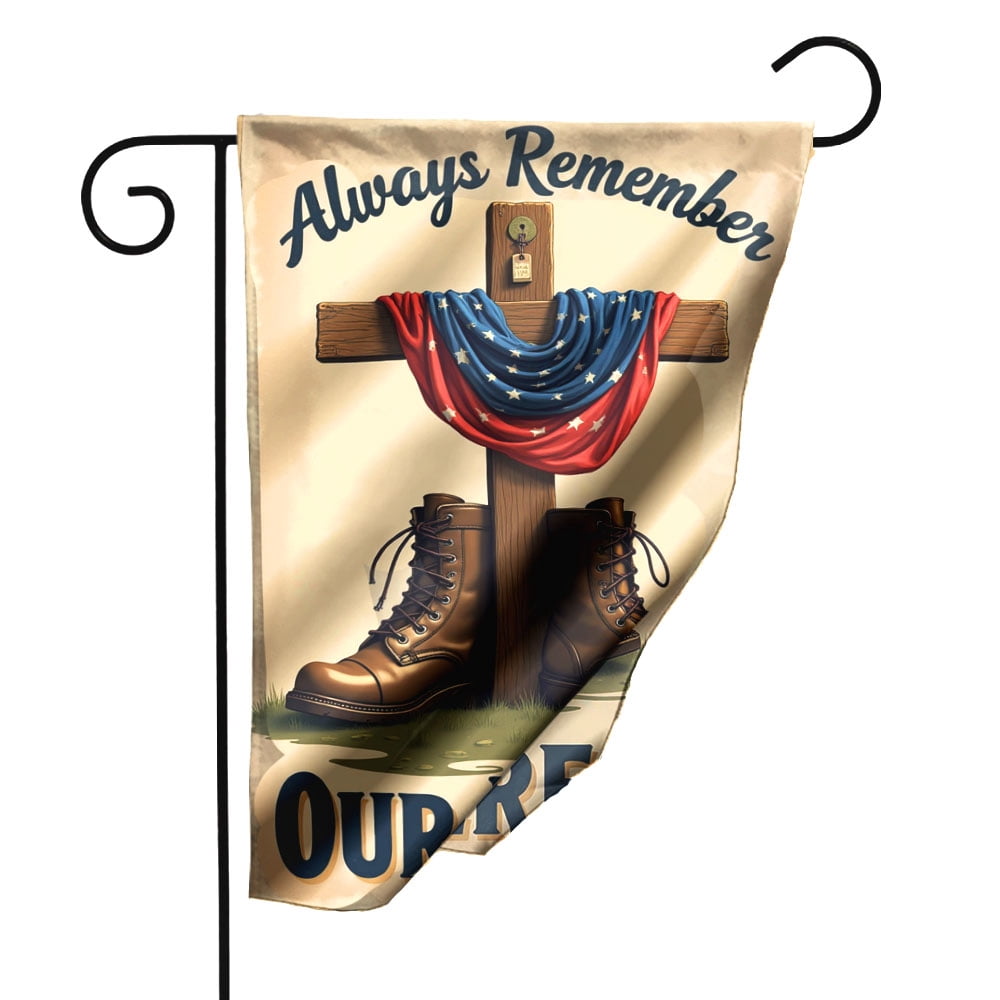 American Garden Flag 12.5x18 Inch Double Sided Polyester Memorial ...