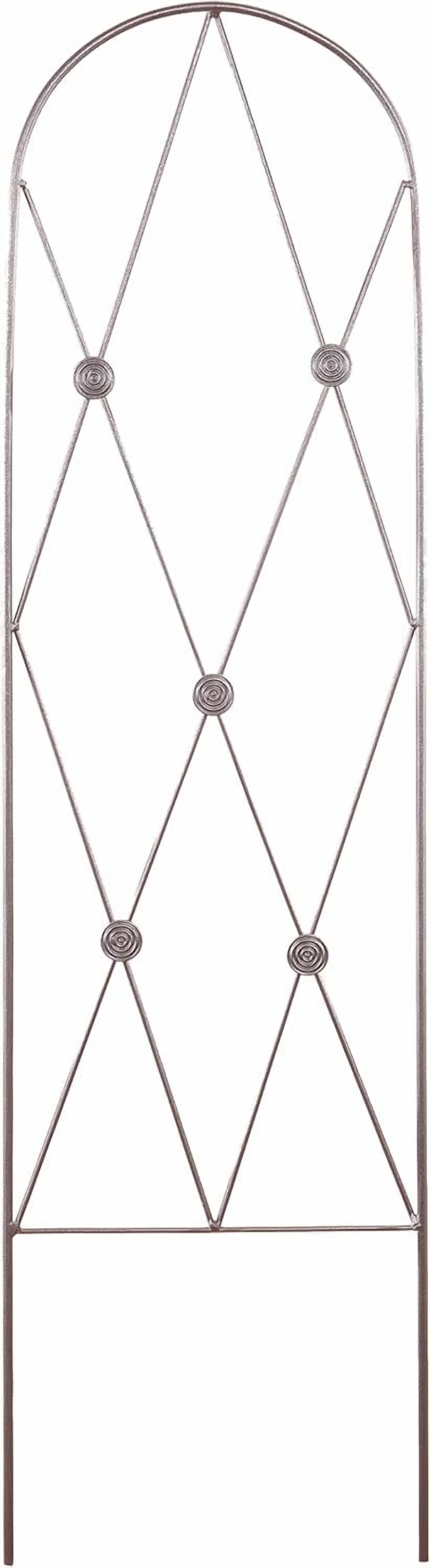 American Garden Works BPT Button Pot Trellis, 48" x 12", Matte Black ...