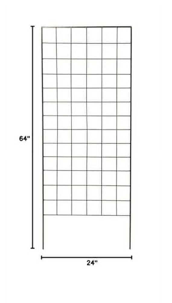 American Garden Works STNMB Narrow Screen Trellis, Black 64.25"H ...