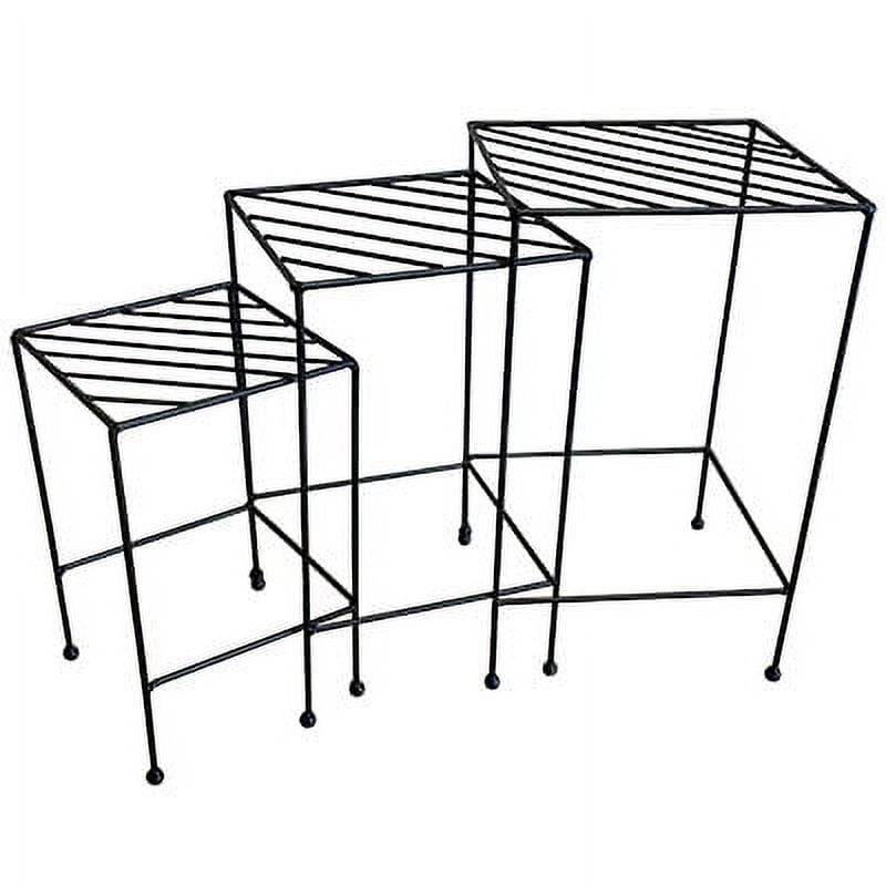 American GardenWorks Lattice Nesting Plant Tables, Set of 3 - Walmart.com
