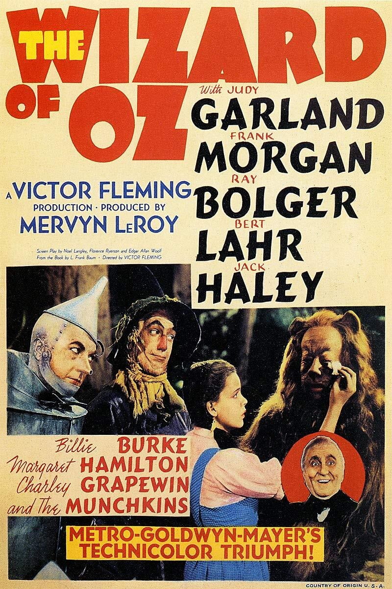 American Gift Services - Wizard of Oz Vintage Judy Garland Movie Poster - Walmart.com