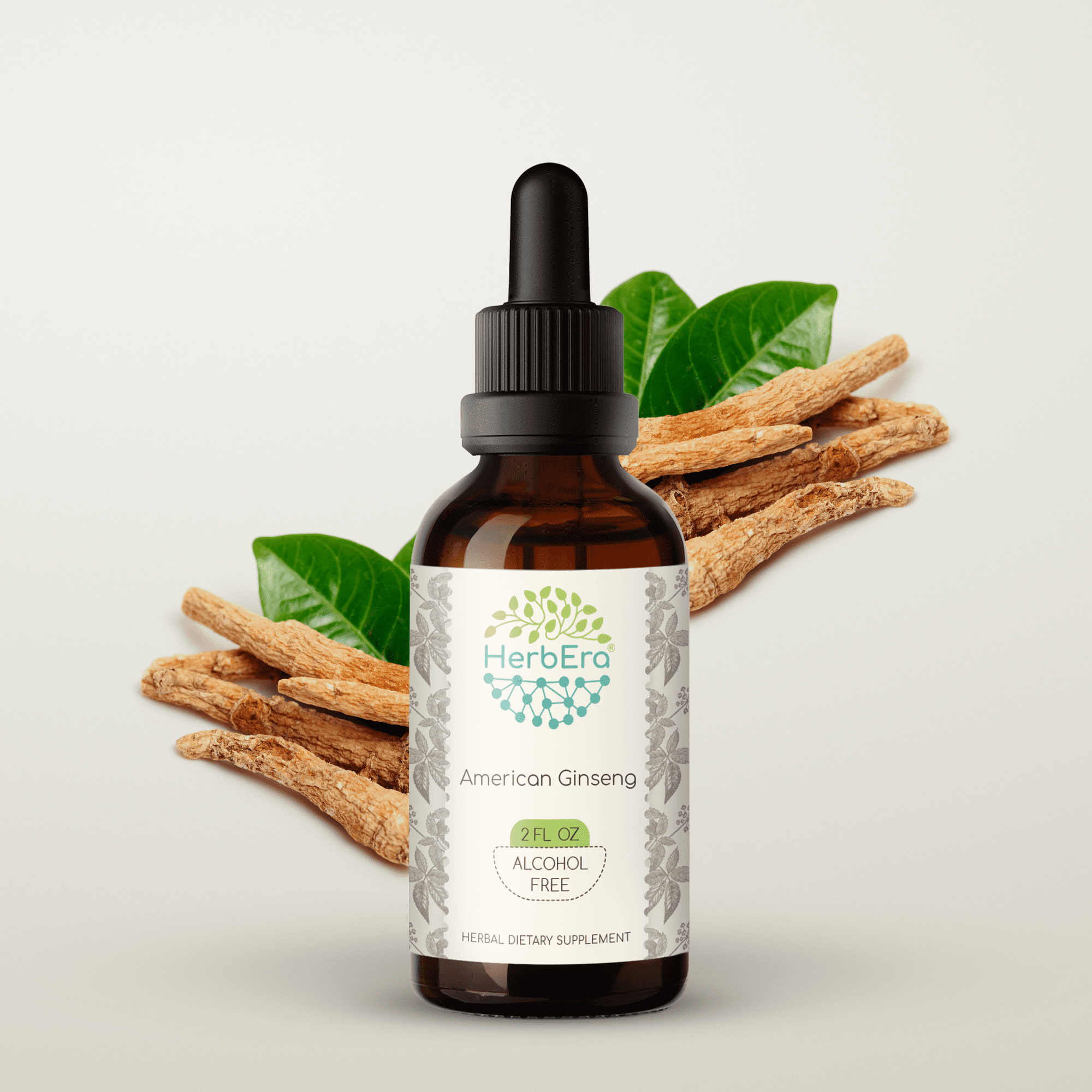American Ginseng Alcohol-FREE Herbal Extract Tincture, Super ...