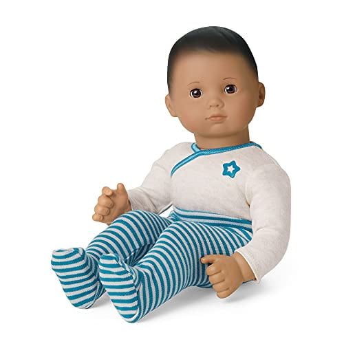 American Girl Bitty Baby - Bitty Baby Doll with Brown Eyes, Dark Brown ...
