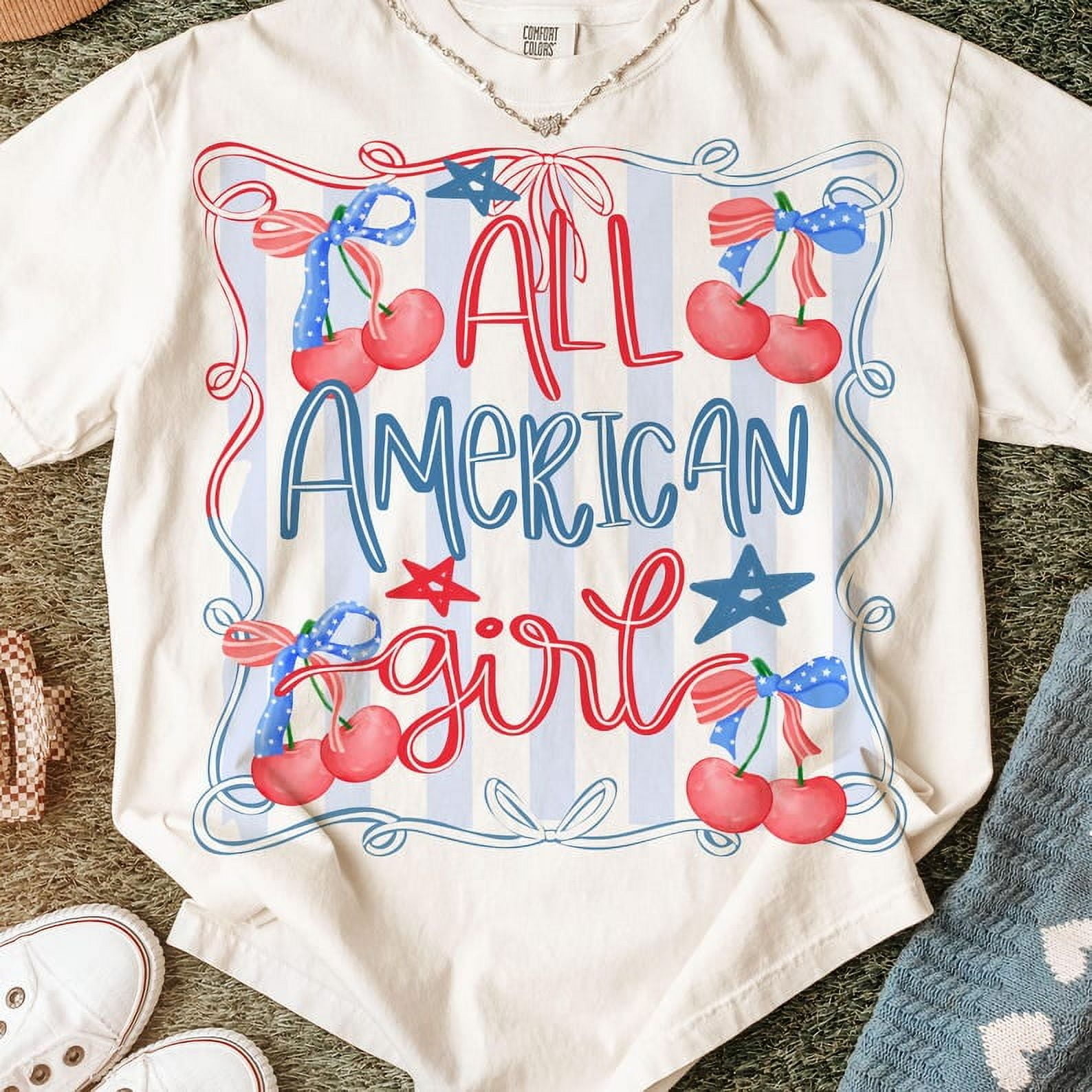 American Girl Coquette, Preppy 4th of July, 4th Of July Sublimation ...