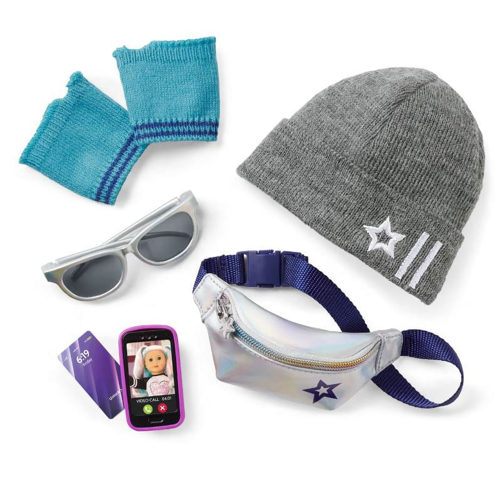American Girl 18" Doll Stylish Accessories Set: Beanie, Sunglasses ...