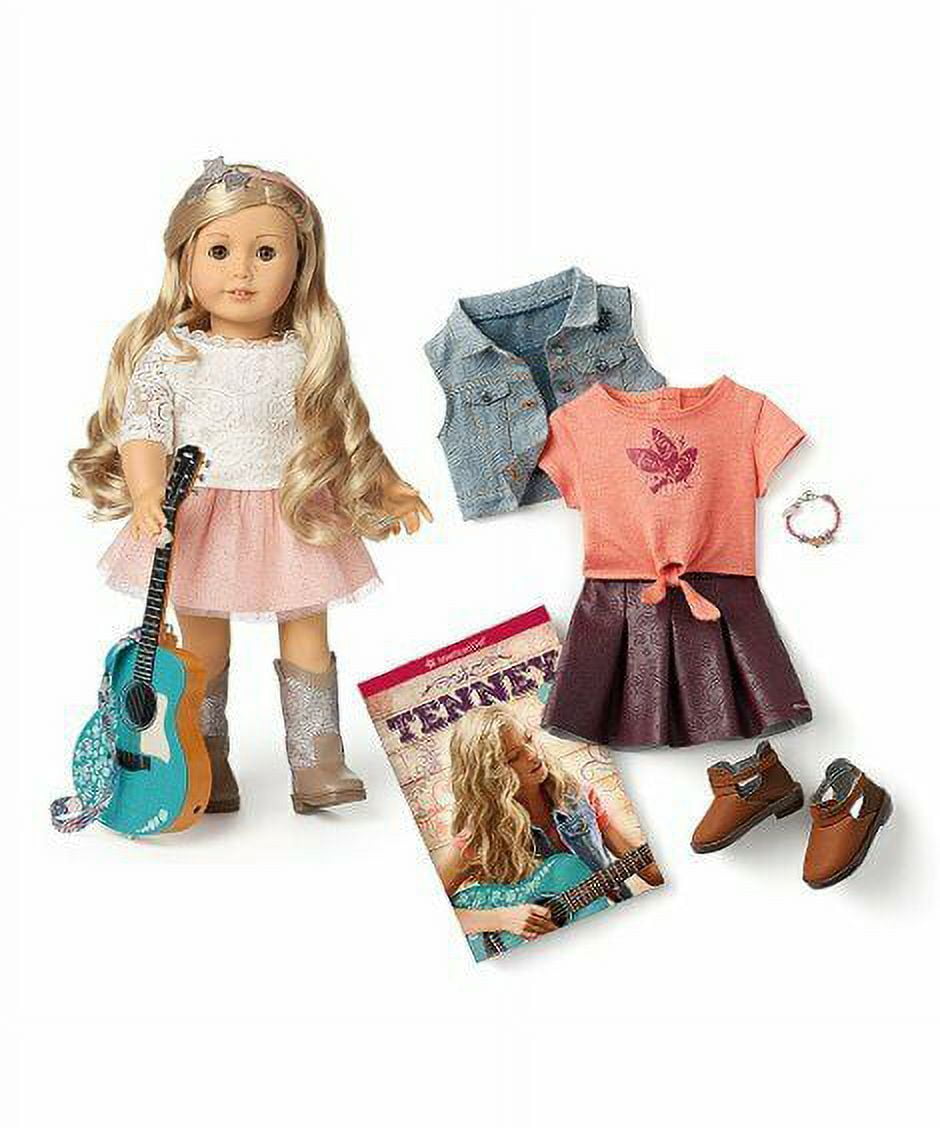 American Girl Tenney Grant 18 Inch Doll And Book Including Spotlight Outfit Guitar And