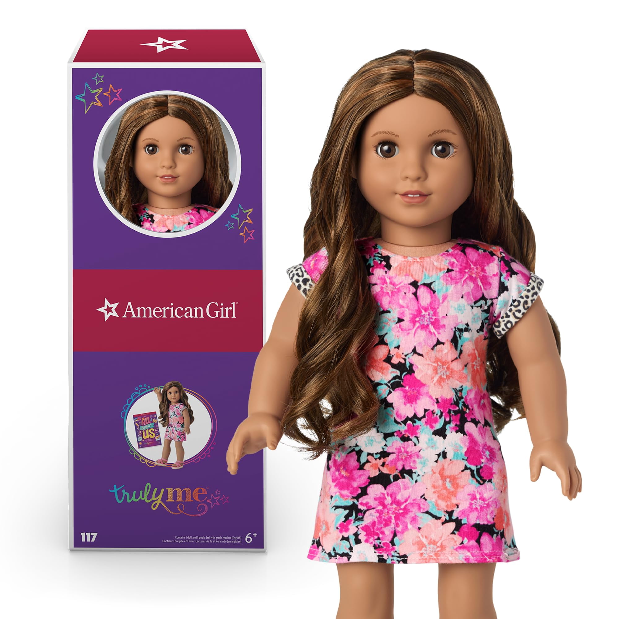 American Girl Truly Me 18-inch Doll #117 with Brown Eyes, Dark-Brown ...