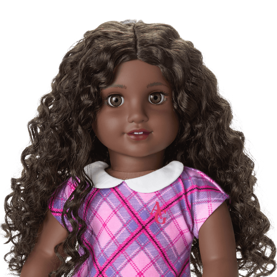 American Girl Truly Me 18-inch Doll #127 w/Hazel Eyes, Curly Dk-Brown ...