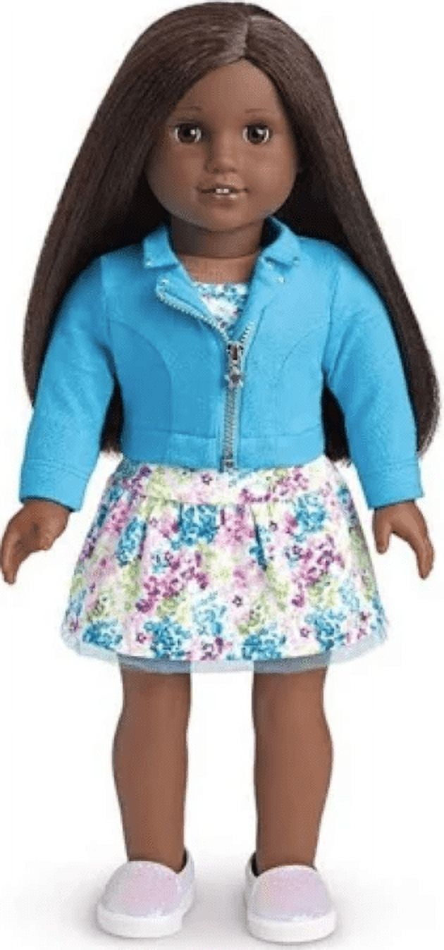 American Girl Truly Me 80 18 inch Doll Brown Eyes Textured Black Hair Very Deep Skin
