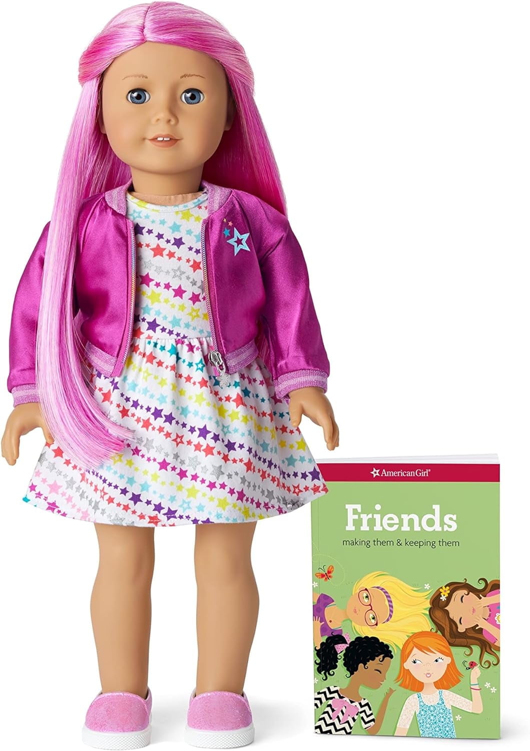 American Girl Truly Me 87 18 inch Doll Pink Hair Blue Eyes - Walmart.com