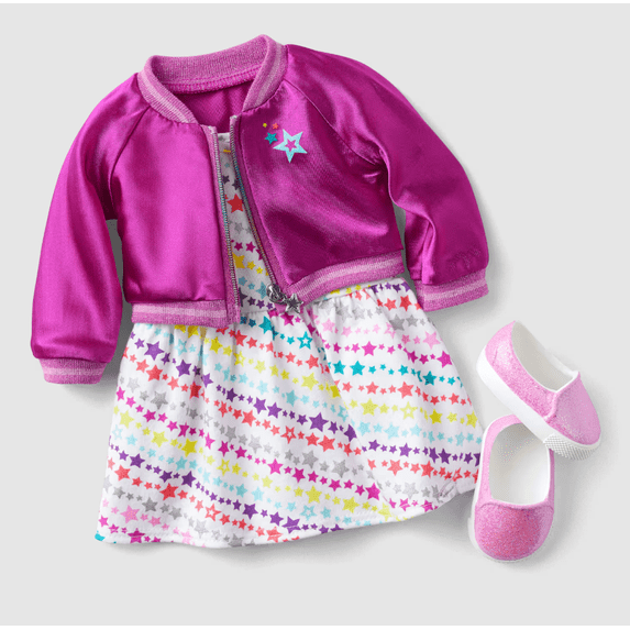 American Girl Truly Me Pink Meet Outfit for 18 inch Dolls - Walmart.com