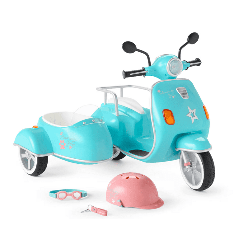 American Girl Truly Me True Blue Scooter and Sidecar for 18 inch Dolls Walmart