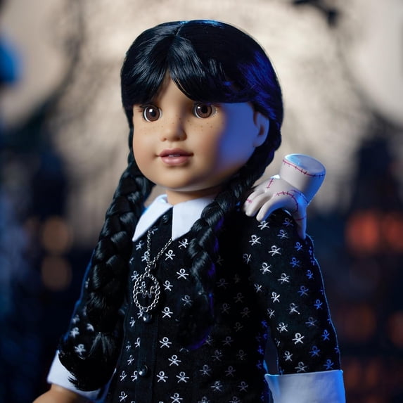 American Girl 18-Inch Collector Doll Wednesday Addams Black Hair Dress ...