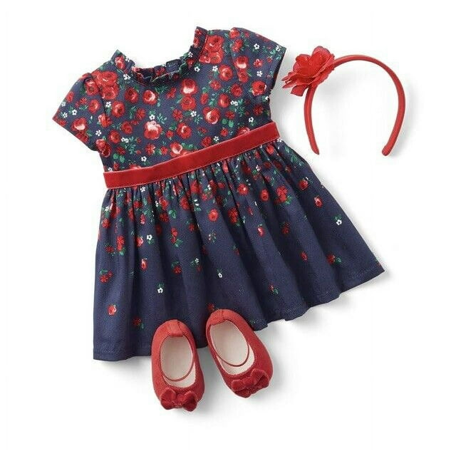American Girl x Janie and Jack Wrapped in Roses Party Dress for Bitty ...