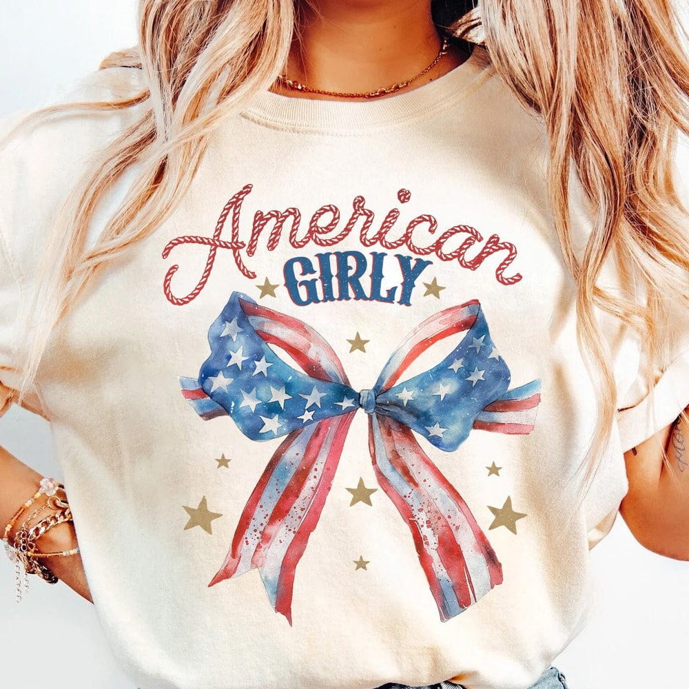 American Girly Shirt, Coquette 4Th Of July Shirt, 4Th Of July Shirt ...