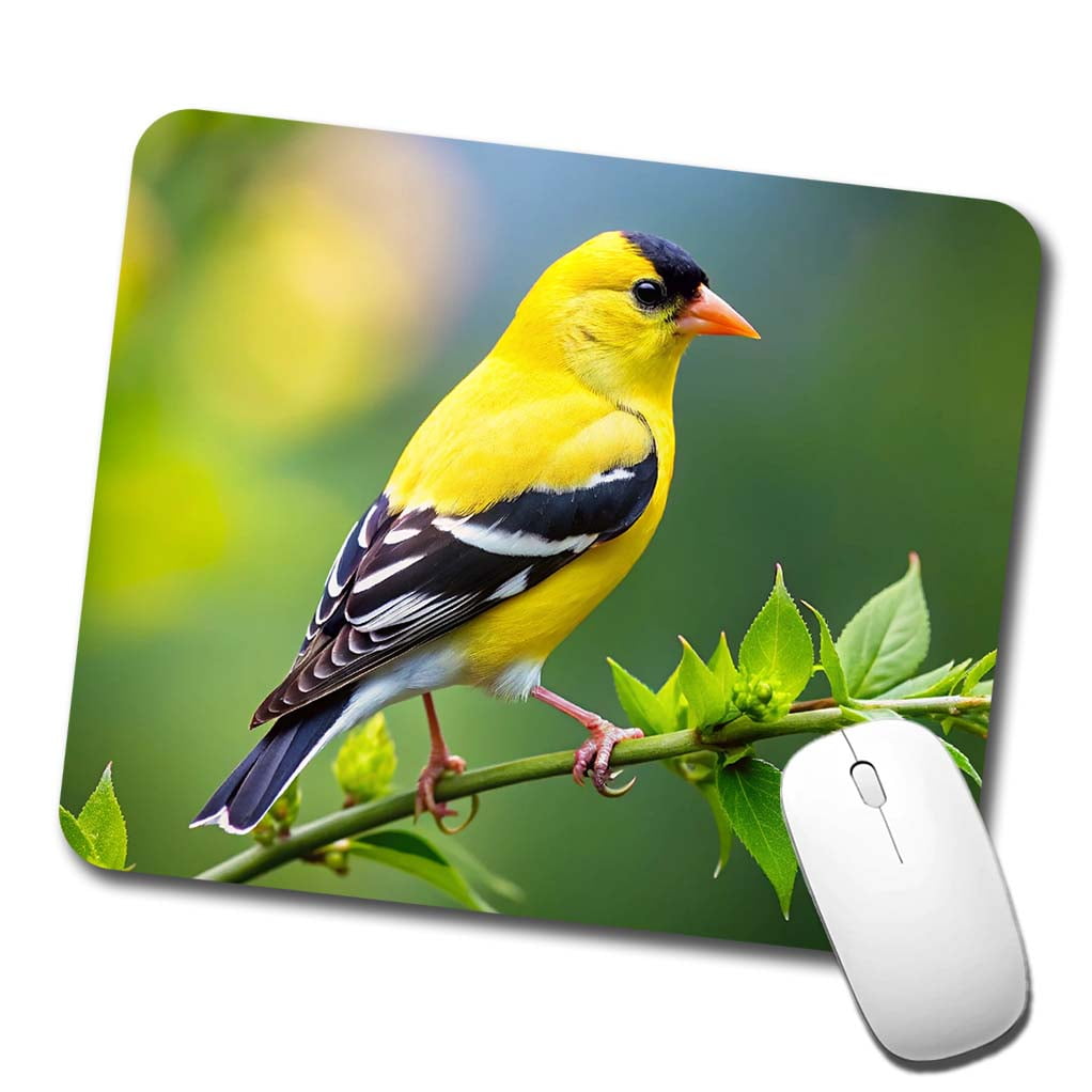 American Goldfinch Backyard Bird Mouse Pad Low Profile Gaming Mat ...